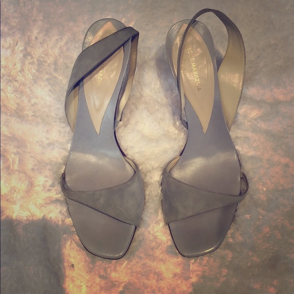 BCBGMaxAzria | Shoes | Bcbg Max Azria Baby Blue Suede Sandals | Poshmark